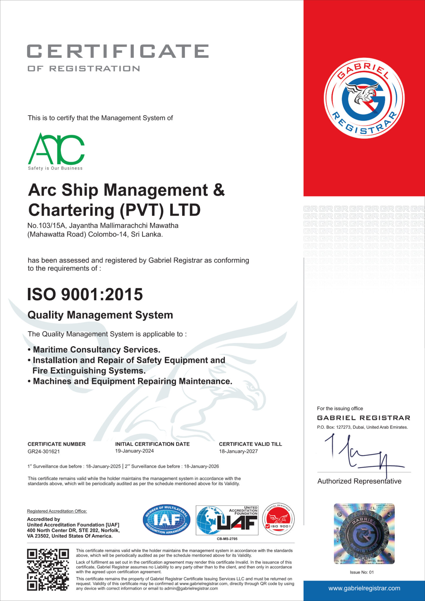 ARCSHIP Approvals and Certifications: Maritime Class & Flag